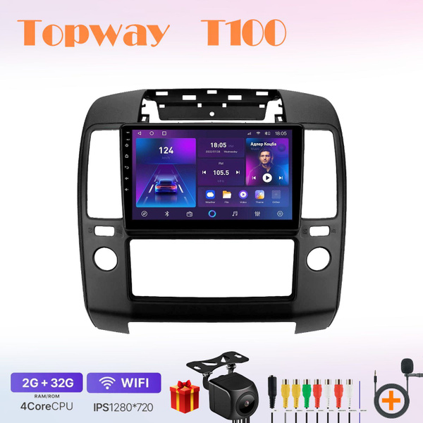 Магнитола Topway T100 (TS7/T7S) 4 ядра 2+32Гб Nissan Ниссан Navara 3 04 ...