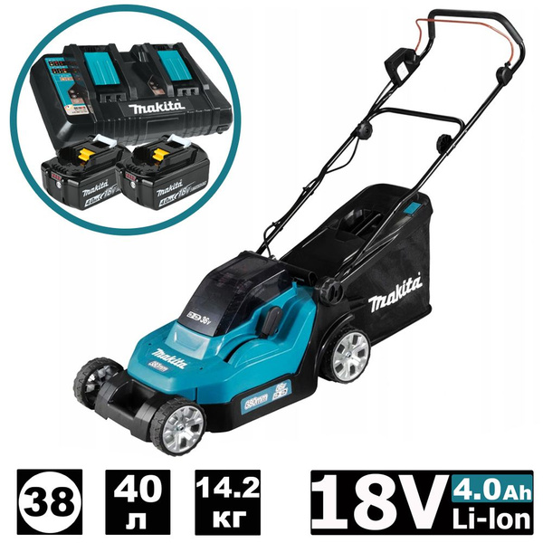 Газонокосилка аккумуляторная DLM382PM2 (DLM 382 PM2) MAKITA, - купить ...