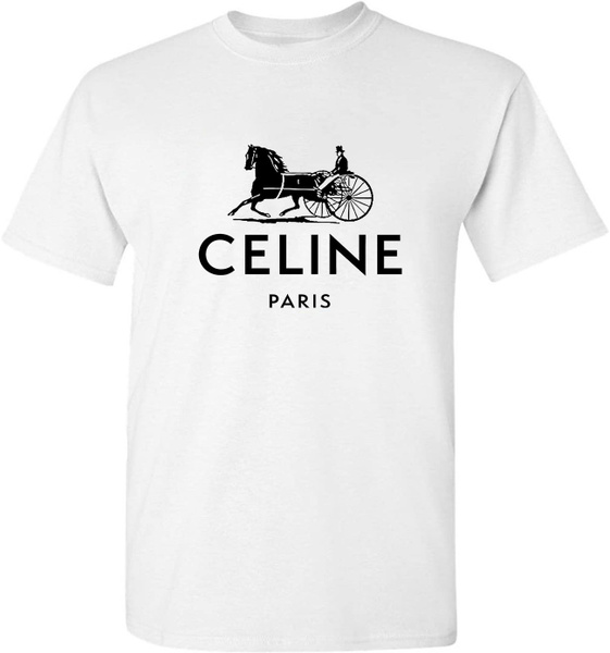 Футболка CELINE, размер 44, цвет белый, 棉花 - купить по выгодной цене в ...