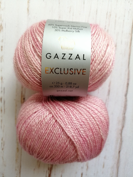 Пряжа Gazzal Exclusive (Газзал Эксклюзив) 9903 (2 мотка) - купить с ...