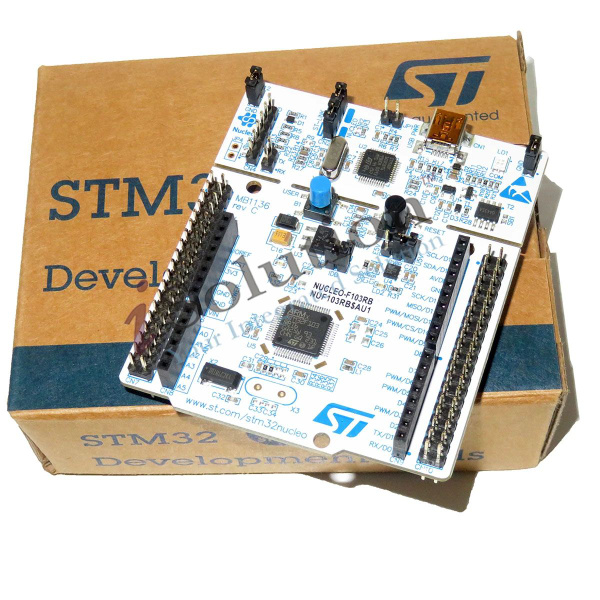 ST NUCLEO-F103RB Плата STM32 Nucleo-64 с микроконтроллером STM32F103RB - купить с доставкой по ...