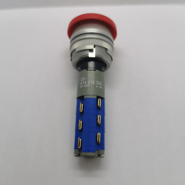 Стопорный выключатель 63211003 (414 019 300) красного цвета с канавкой и черной печатью 3xNO ...