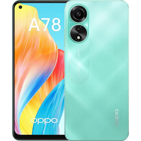 Смартфон OPPO A78 CPH2565 256 ГБ 8 ГБ Зеленый OLED/AMOLED 2 SIM купить ...
