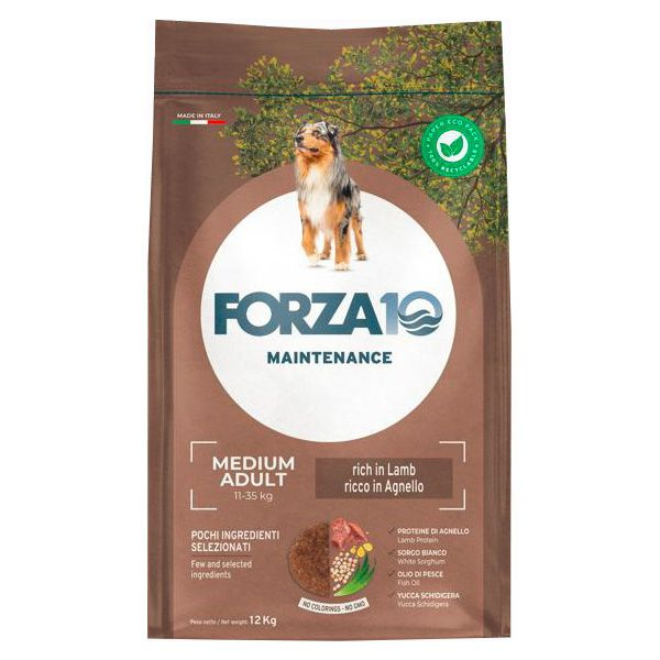 Forza10 Maintenance корм для собак средних пород, ягненок и рис ,12 кг купить на OZON по низкой ...