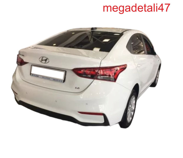 Бампер задний в цвет кузова для Хендай Солярис Hyundai Solaris 2 PGU ...