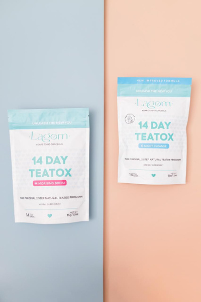 Травяной чайный напиток "14 Day Teatox " ДНЕВНОЙ И ВЕЧЕРНИЙ чай 2 шт ...