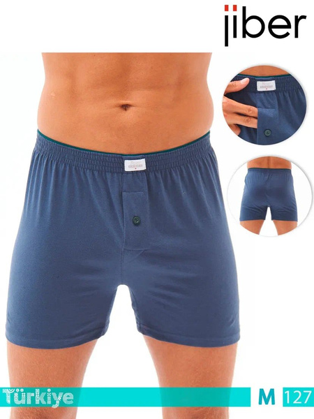 Трусы Мужской Dagi боксеры Хлопок индиго, размер 50, 52 Средняя Турция Пляжный купить c ...
