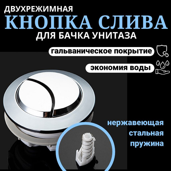 Кнопка для унитаза/ Кнопка слива для бачка унитаза/ Смыв для бачка ...