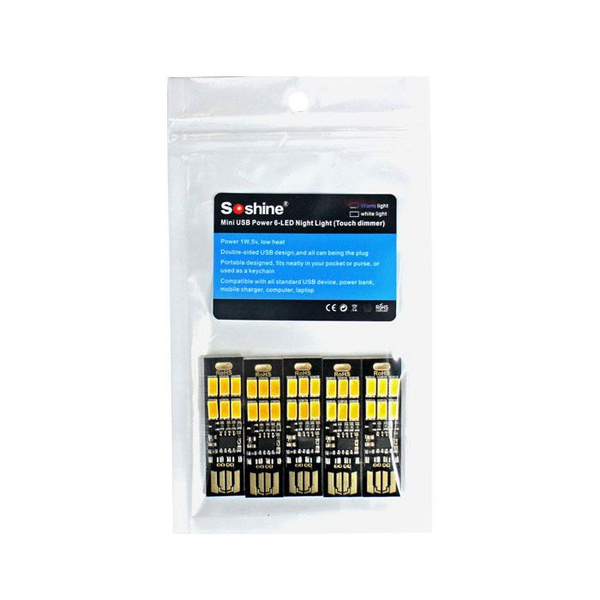 USB-светильник Soshine USB-светильник LED3 - купить по низкой цене в интернет-магазине OZON ...