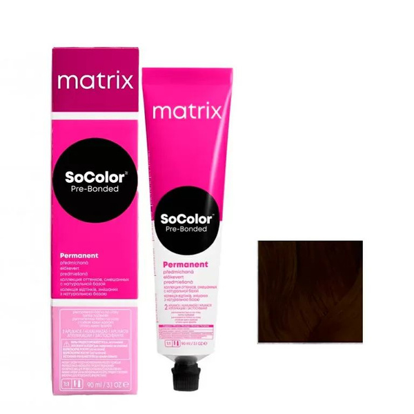 MATRIX SoColor Pre-Bonded 1A, Краска для волос SoColor Pre-Bonded 1A 90 ...