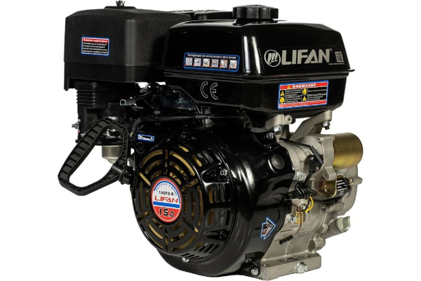 Двигатель бензиновый LIFAN 190FD-R 18А (15 л.с, 4-хтактный одноцилиндровый с воздушным ...