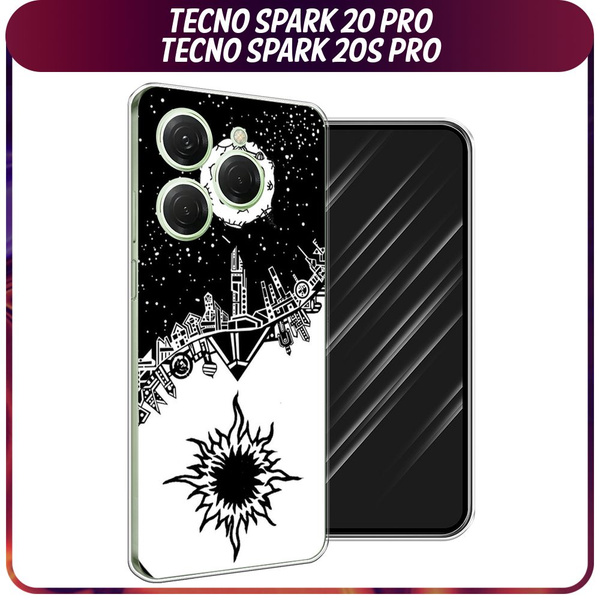Силиконовый чехол на Tecno Spark 20 Pro 20s Pro Текно Спарк 20 Про Техно Спарк 20С Про Инь