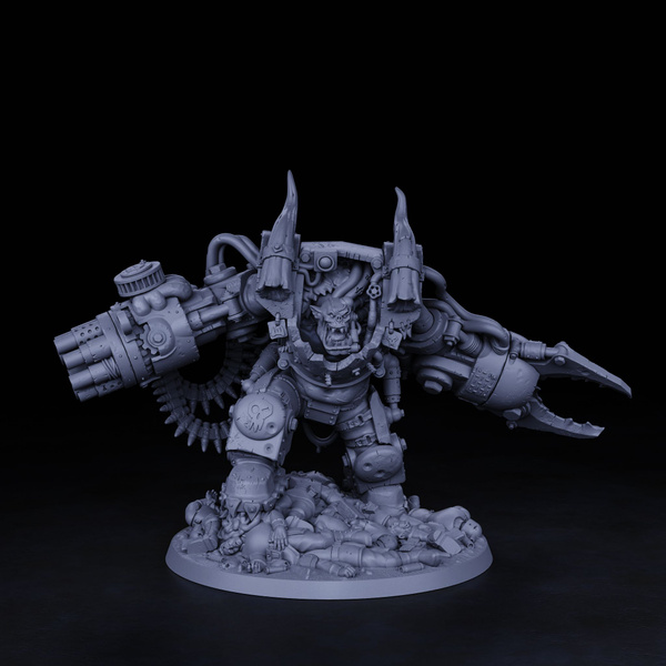 Миниатюра Ork "God Boss" для варгеймов и настольных ролевых игр ...