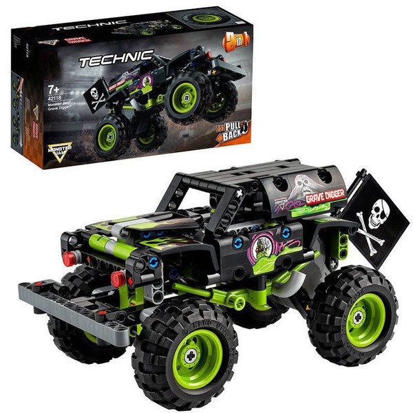 Монстр-трак Crazy bigfoot grave Digger, внедорожник с гигантскими ...