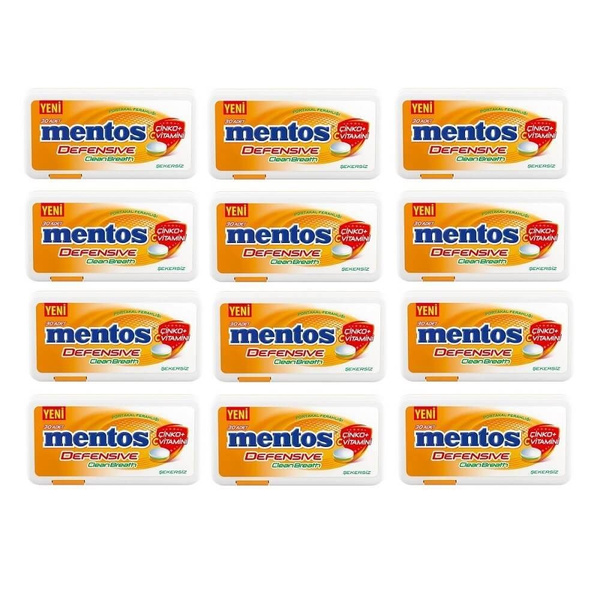 Mentos Clean Breath Освежающие драже, Леденцы без сахара 12уп. по 30шт ...