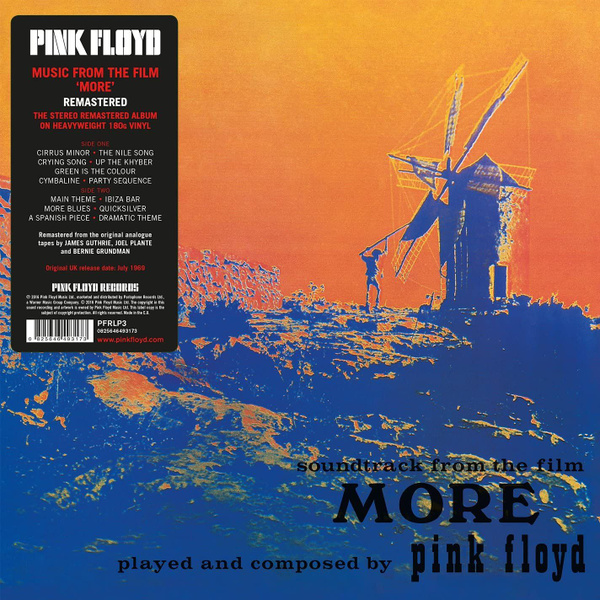 Pink Floyd. Soundtrack From The Film "More" (LP/ Reissue, Remastered, Stereo,180g/ Виниловая ...