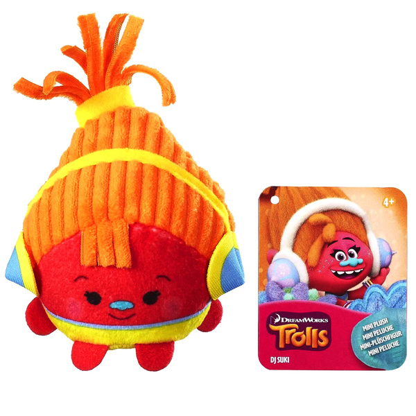Мягкая мини плюш игрушка Тролль ДиДжей Звуки TROLLS HASBRO - купить с ...