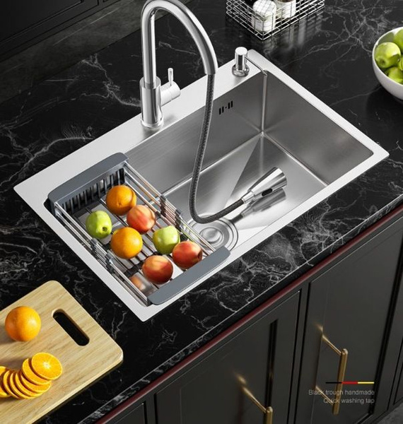 Мойка для кухни из нержавеющей стали X M 60*45 см Кухонная раковина с ...