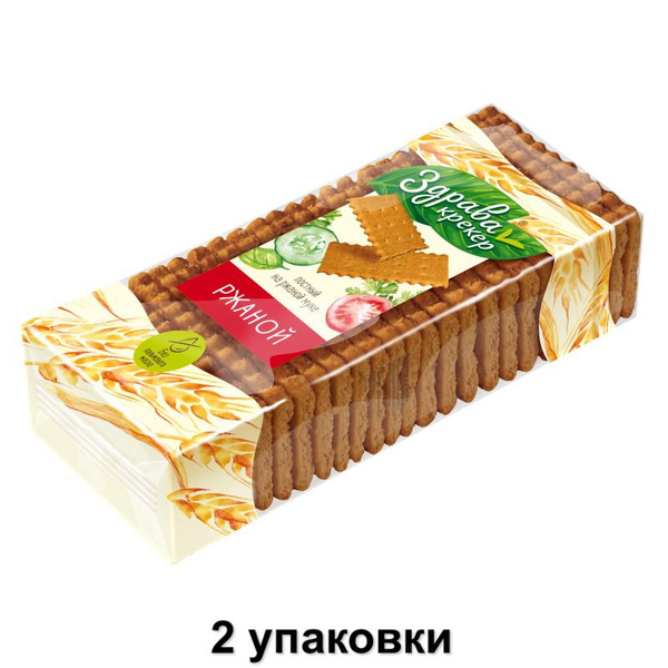 Здрава Крекер ржаной, 250 г, 2 уп - купить с доставкой по выгодным ...