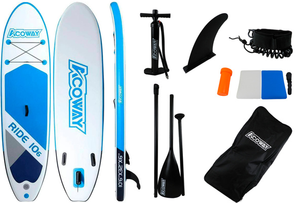 Характеристики Надувная SUP доска 320*80*15 Acoway для серфинга и сапбординга в полном комплекте ...