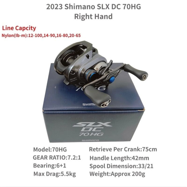2023 SHIMANO SLX DC 70HG RIGHT 7.2 Катушка для рыболовных снастей ...