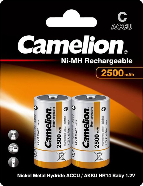 Аккумуляторные батарейки CAMELION Rechargeable 2500 мАч Ni-MH NH ...