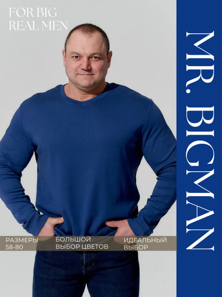 Джемпер MR. BIGMAN - купить с доставкой по выгодным ценам в интернет-магазине OZON (650288487)