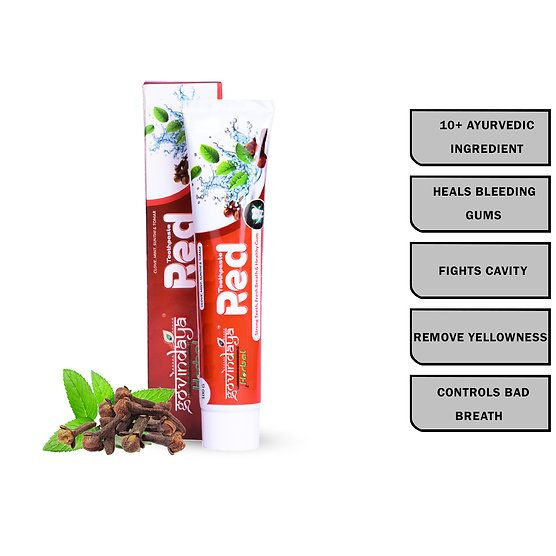 Red зубная паста Govindaya Herbal-100g - купить с доставкой по выгодным ...