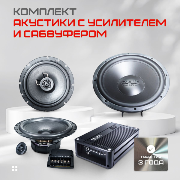 Комплект AMP Raid 6.5 + 652 + Raid 150 + Pro 1.500 купить на OZON по низкой цене (1660193383)