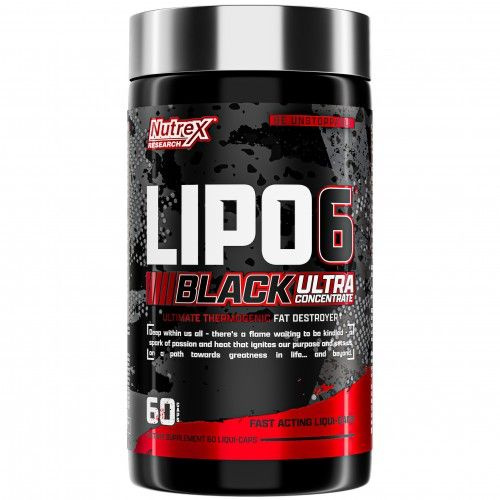 Жиросжигатель Липо 6, для похудения, сушки, Nutrex Lipo-6 Black Ultra ...