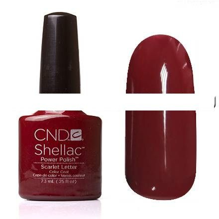 Гель лак CND Shellac Scarlet Letter купить на OZON по низкой цене ...