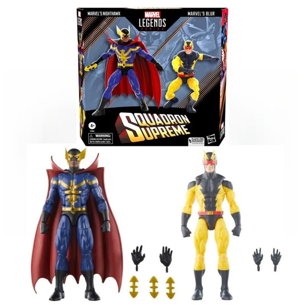 фигурки игрушки Marvel Legends Squadron Supreme Nighthawk & Blur Action ...