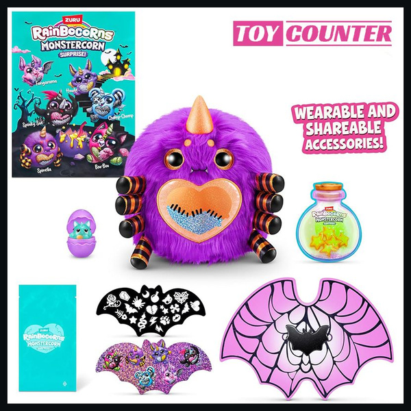 ZURU Rainbocorns Monstercorn Оборотень с паук Мягкая игрушка Surprise ...