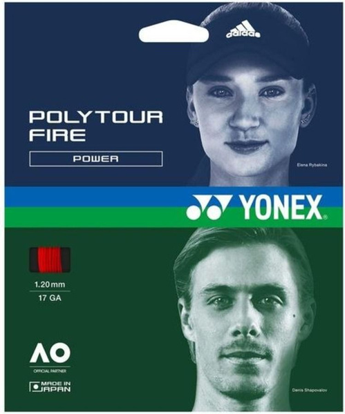 Струна теннисная Yonex Poly Tour Fire Red 1.2mm 12m - купить с ...