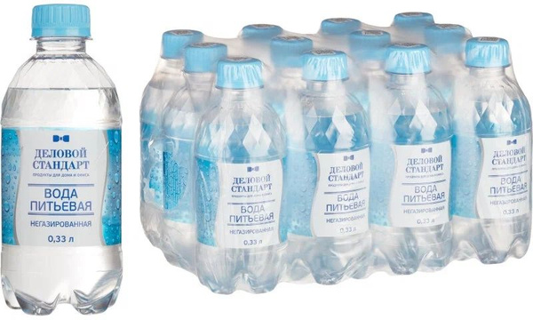 Деловой Стандарт/ Природная негазированная питьевая вода 0,33 л, 12 шт ...