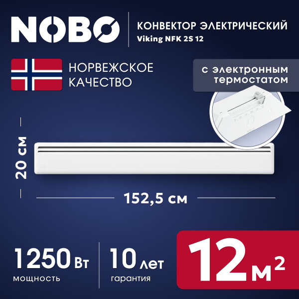 Конвектор Nobo Viking NFK 2S 12 купить на OZON по низкой цене (2019224889)
