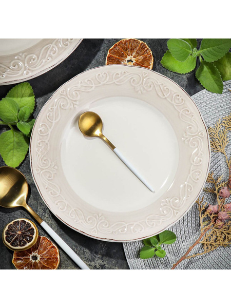 Тарелка DANIKS, Керамика, диаметр 22 см - купить по низким цене в интернет-магазине OZON ...