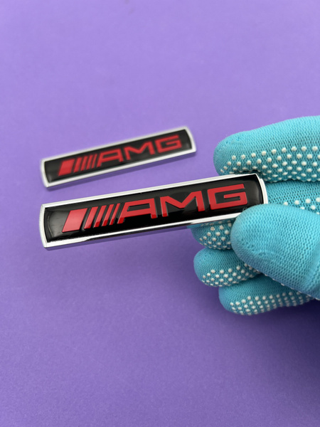 Шильдик 2 шт AMG для Mercedes-Benz наклейка АМГ эмблема Мерседес-Бенз ...