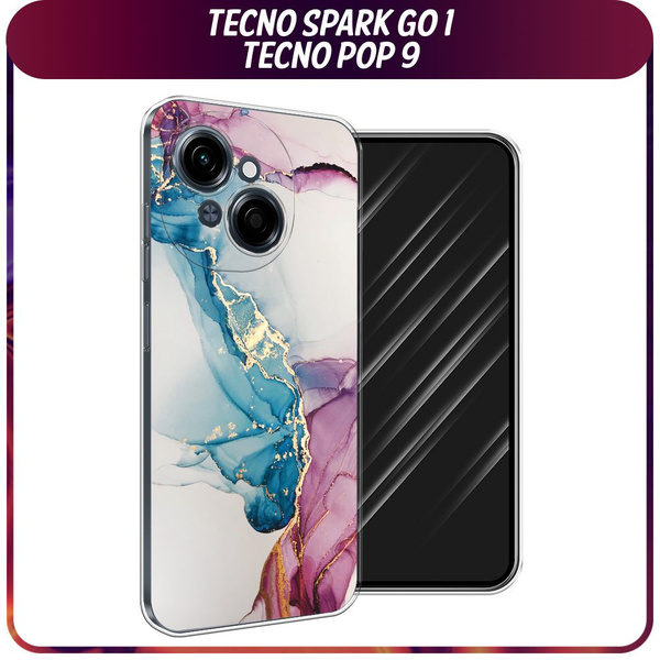 Силиконовый чехол на Tecno Spark Go 1 Tecno Pop 9 Техно Спарк Го 1 Техно ПОП 9 Розовые