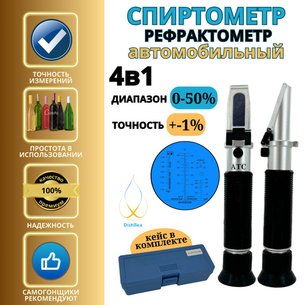 Автомобильный рефрактометр для антифриза, охлаждающей жидкости ...