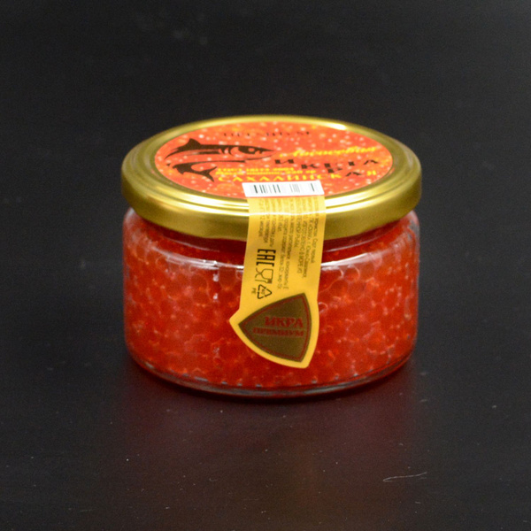 Икра красная Кета ПРЕМИУМ 220г "Сахалинская" зернистая лососевая в ...