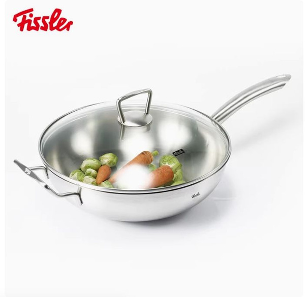 Fissler Вок Fissler, 30 см, с крышкой, с фиксированной ручкой купить на OZON по низкой цене ...