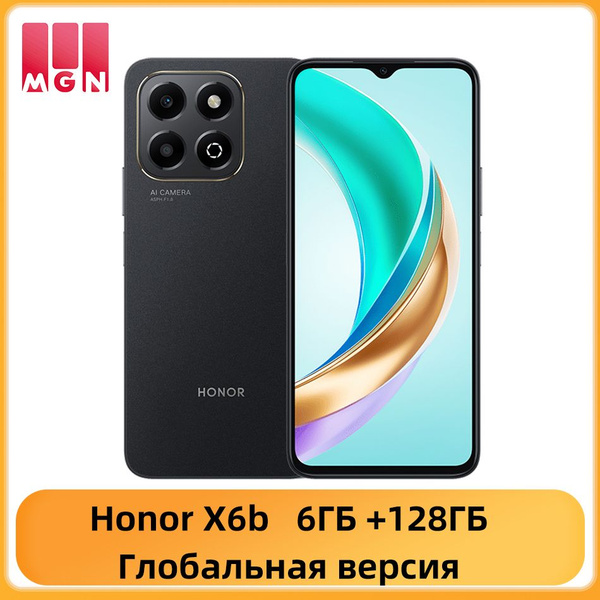 Смартфон Honor X6b 128 ГБ 6 ГБ Черный 2 SIM купить c доставкой на OZON по низкой цене (1723699237)