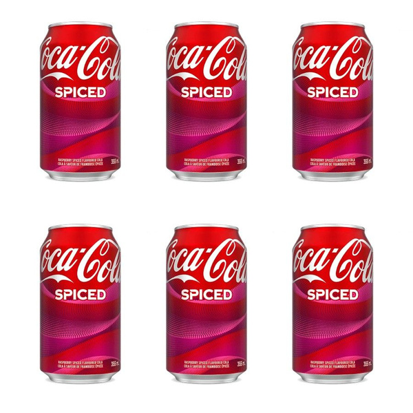 Газированный напиток Coca-Cola Spiced со вкусом малины, 355 мл x 6 шт ...