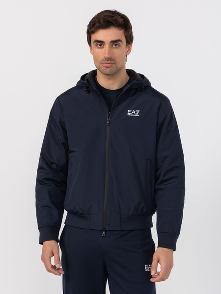 Куртка Мужской EA7 темно-синий Полиамид, размер 50, 52 Демисезон Полиэстер Китай купить c ...