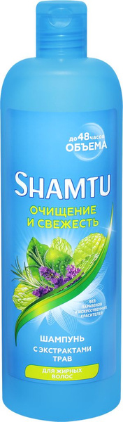 Шампунь для волос SHAMTU Глубокое очищение и свежесть с экстрактами ...