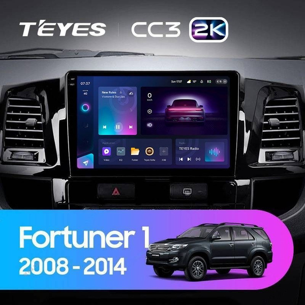 Штатная магнитола Teyes CC3 2K 4/64 Toyota Fortuner (2008-2014) F1 ...