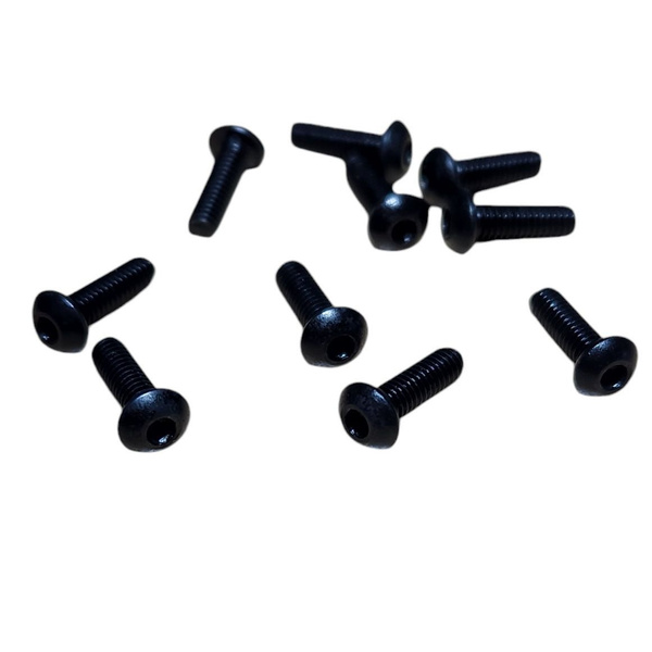 Винт М2х40 10 шт. класс 10.9 окс ISO7380 болт M2x40 под шестигранник ...