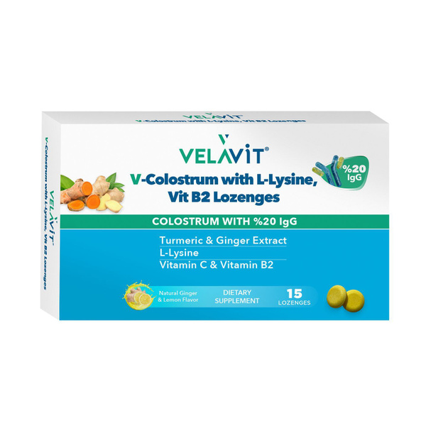 Velavit V-Colostrum L-Lysine, Vit B2 (В-Колострум Л-Лизин, Вит В2 ...