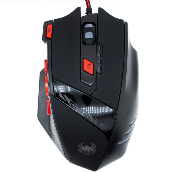 Игровая мышь проводная ZELOTES проводная T-90 , черный, черный матовый ...